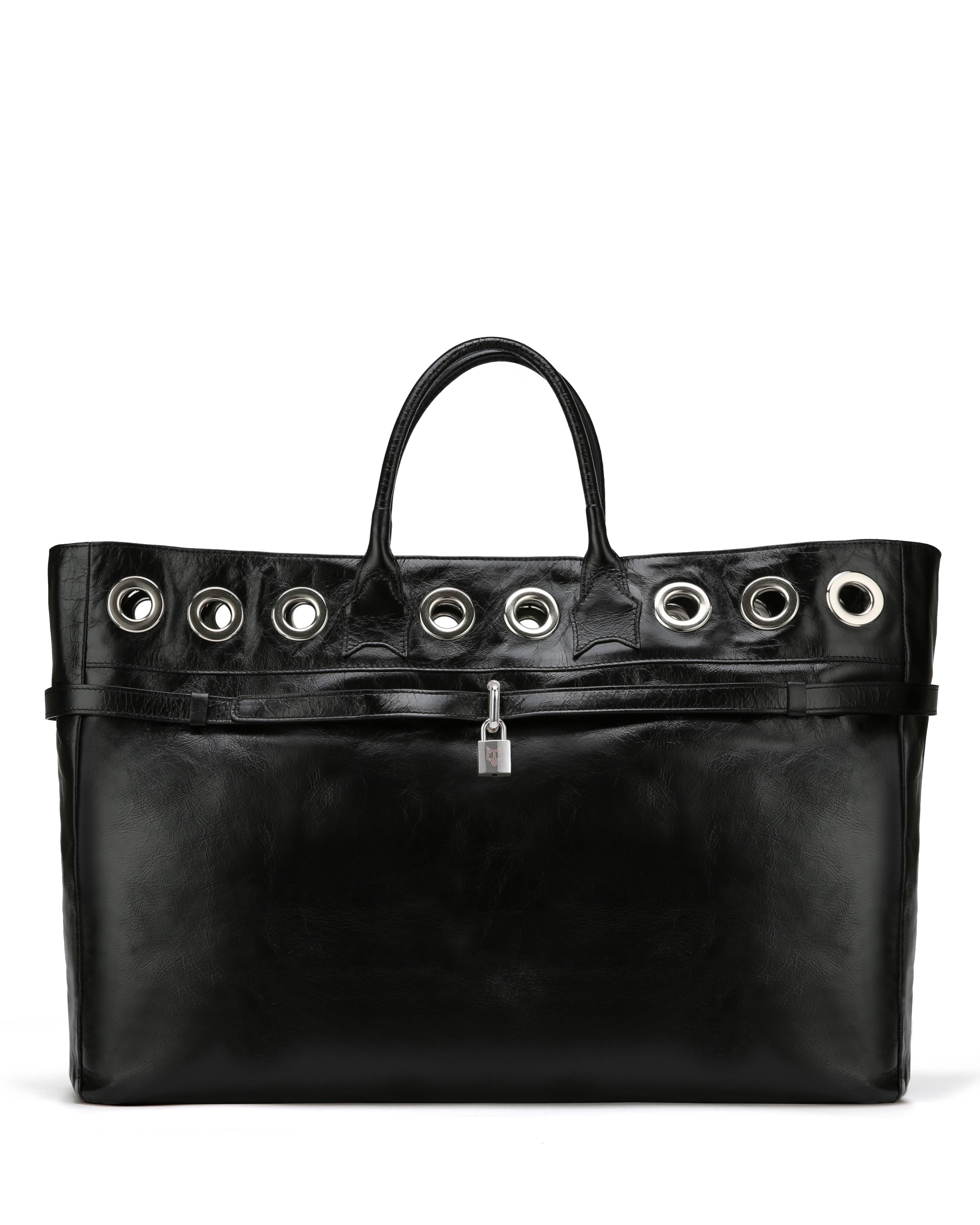 Brooklyn Black Athena Leather