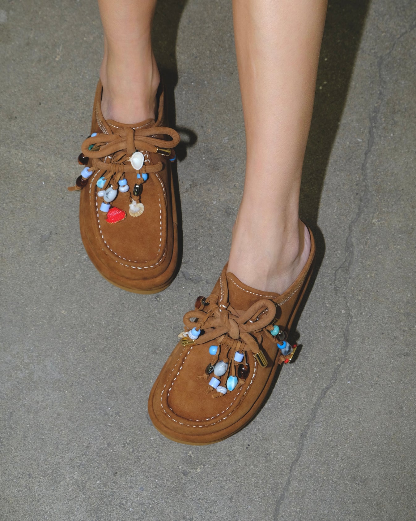 Blizzard Tan Kid Suede