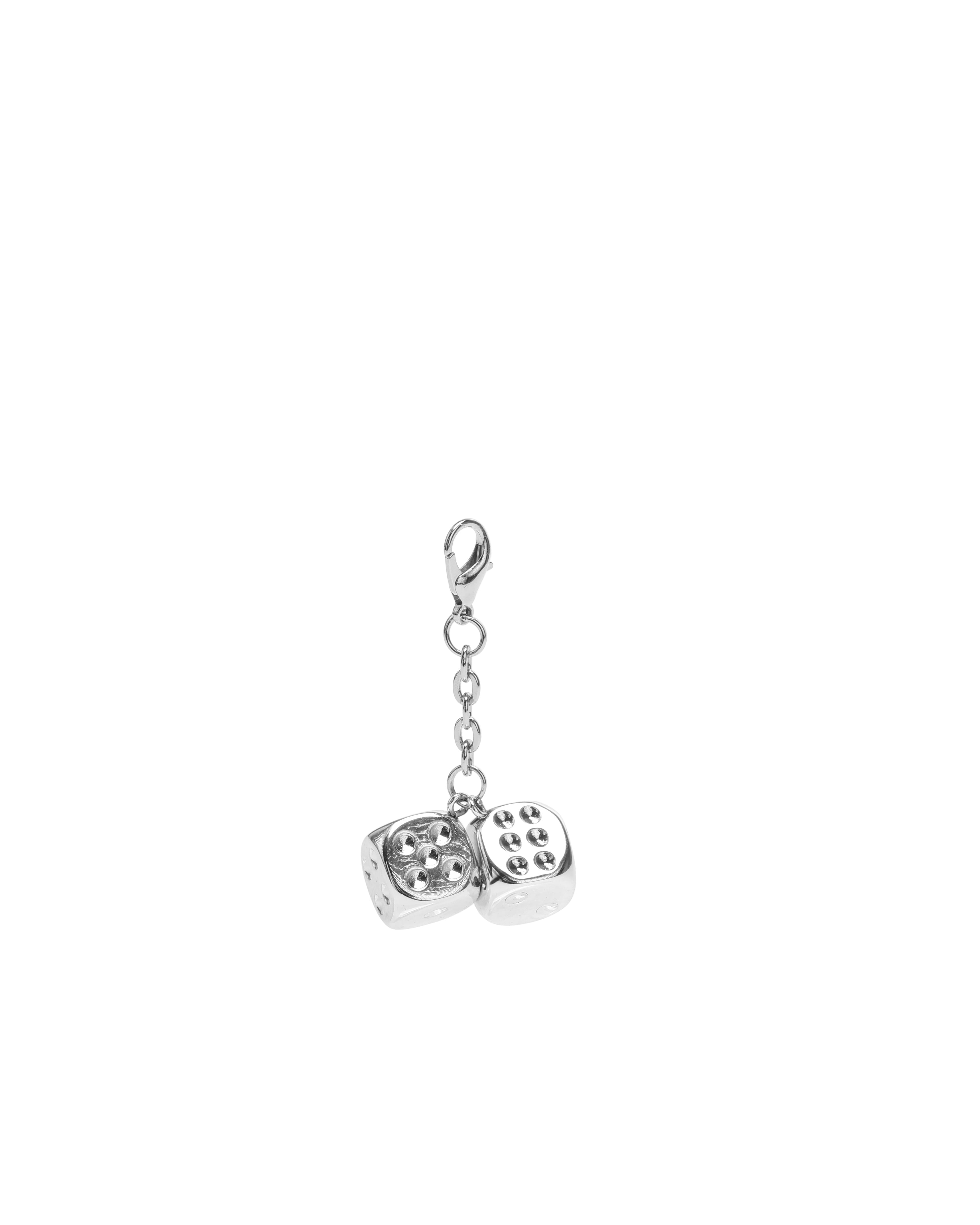 Silver Dice Charm