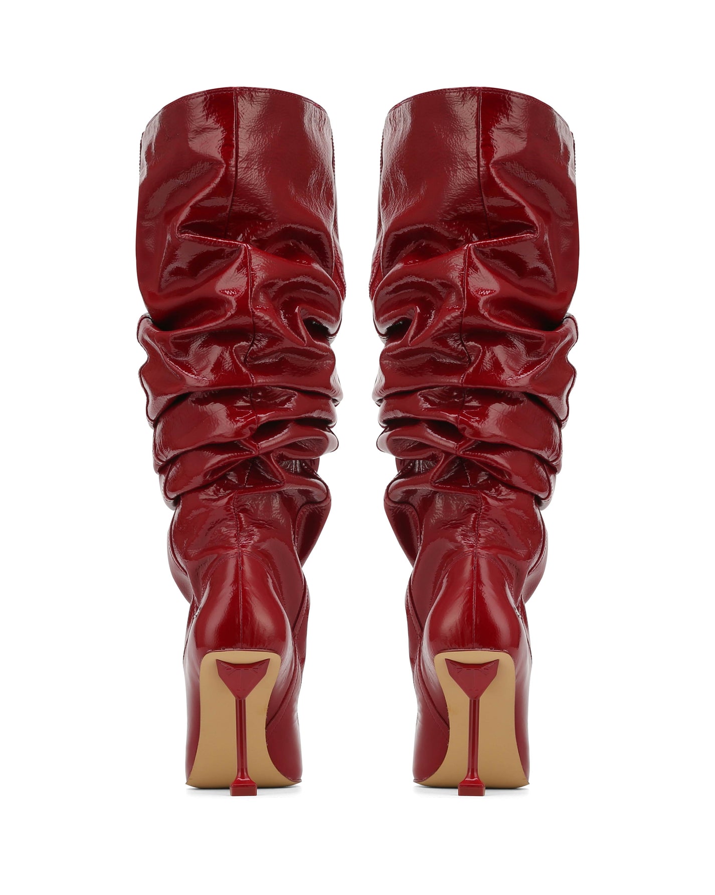 Vern Red Crinkle Patent Leather